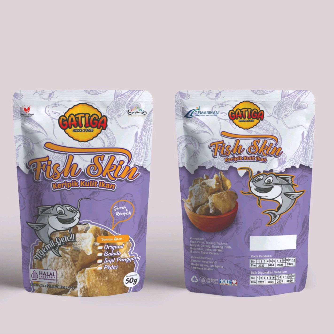 Promo Gatiga Snack Fish Skin Keripik Kulit Ikan Patin Diskon 15% di ...