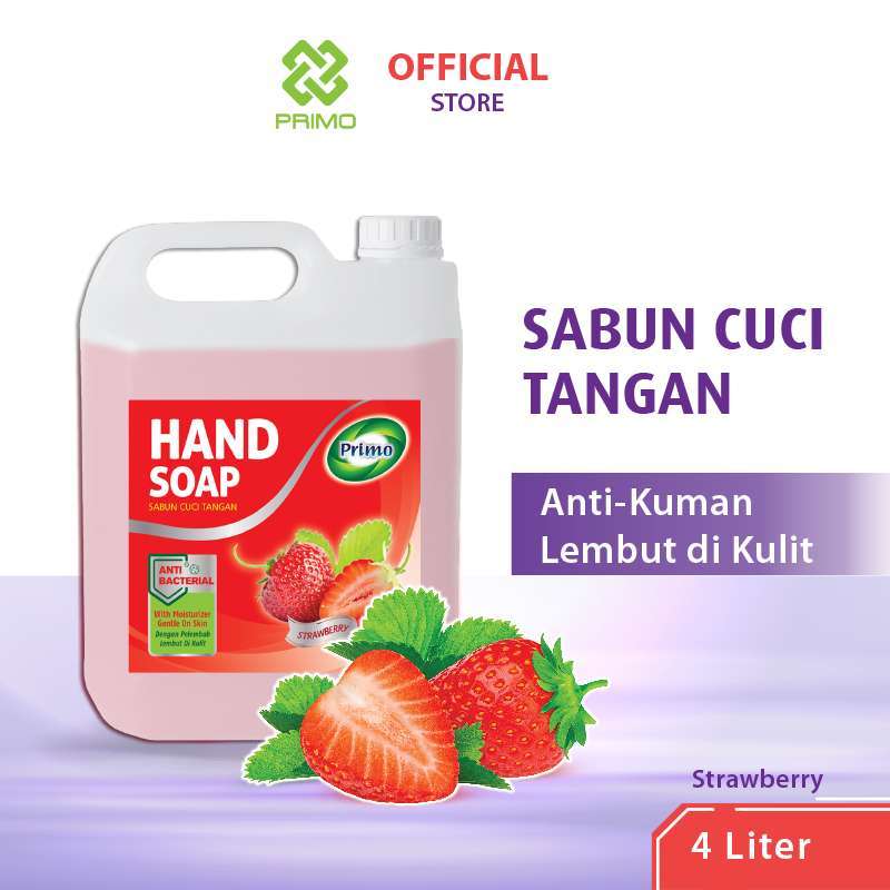 Jual PRIMO Hand Soap Sabun Cuci Tangan Antibacterial Antiseptik 4 L di ...