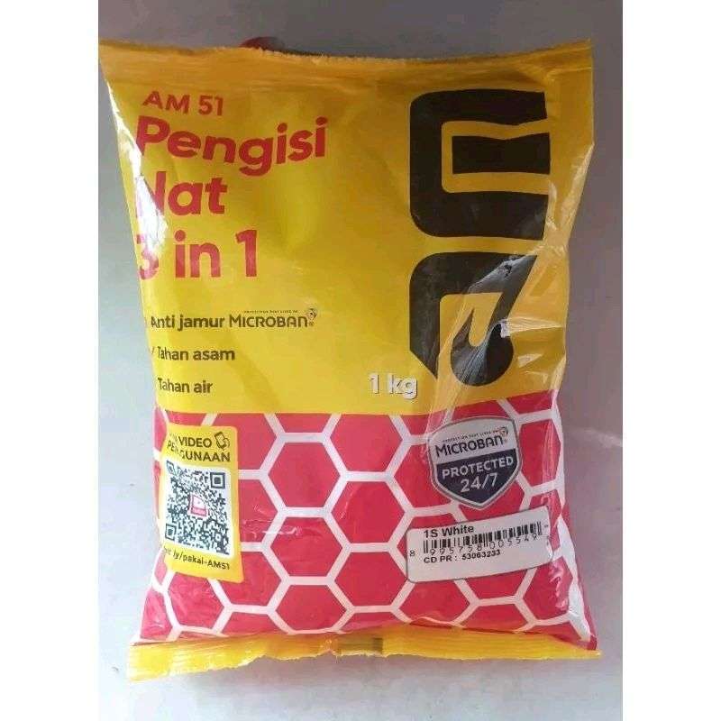 Jual Semen Pengisi Nat Keramik Am 51 Tile Grout Semen Nat Keramik Putih ...