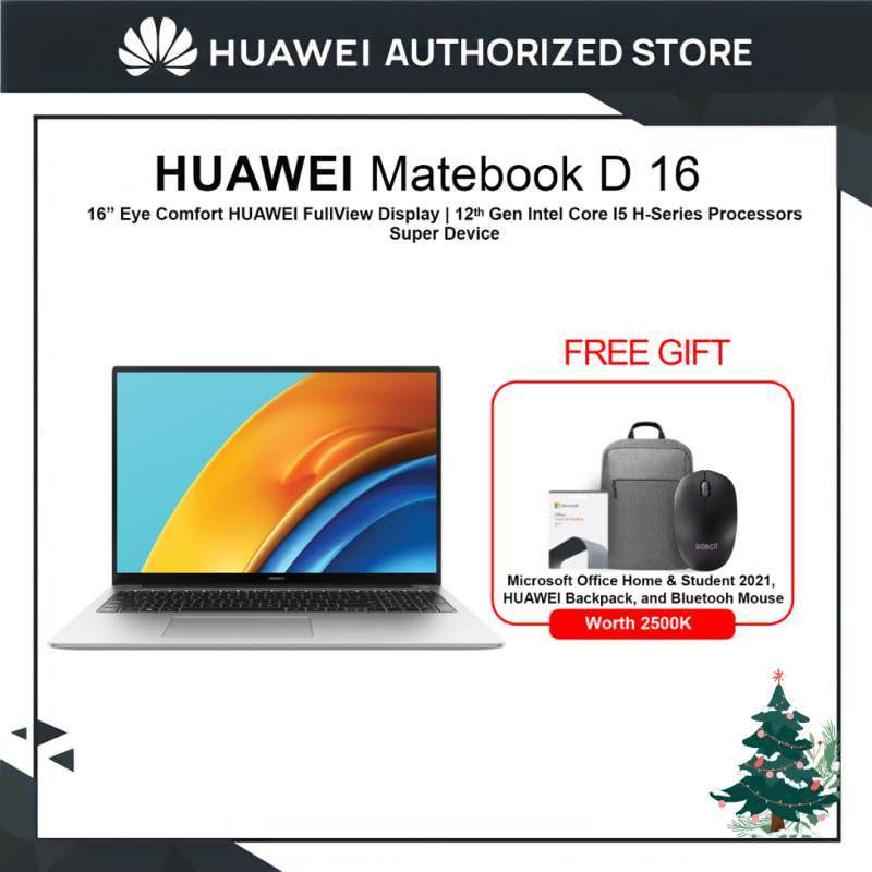 Jual Huawei Matebook D16 [ I5 Gen12 12450h 16+512 Gb ] - Silver Di ...