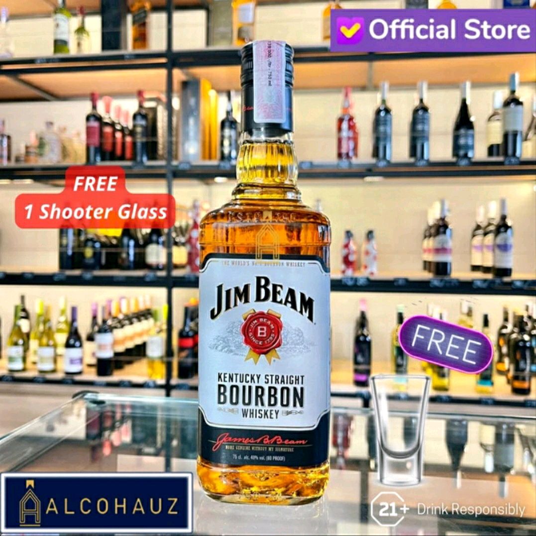 Promo ORIGINAL Jim Beam White Kentucky Straight Bourbon Whisky USA ...