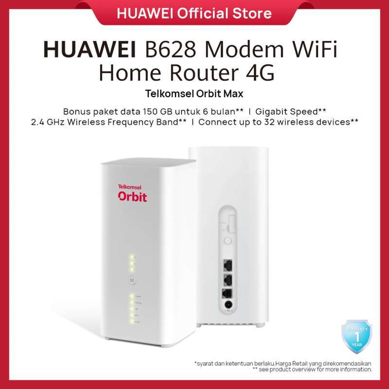 Jual Telkomsel Orbit Max H1 Modem WiFi 4G High Speed Bonus Data di ...