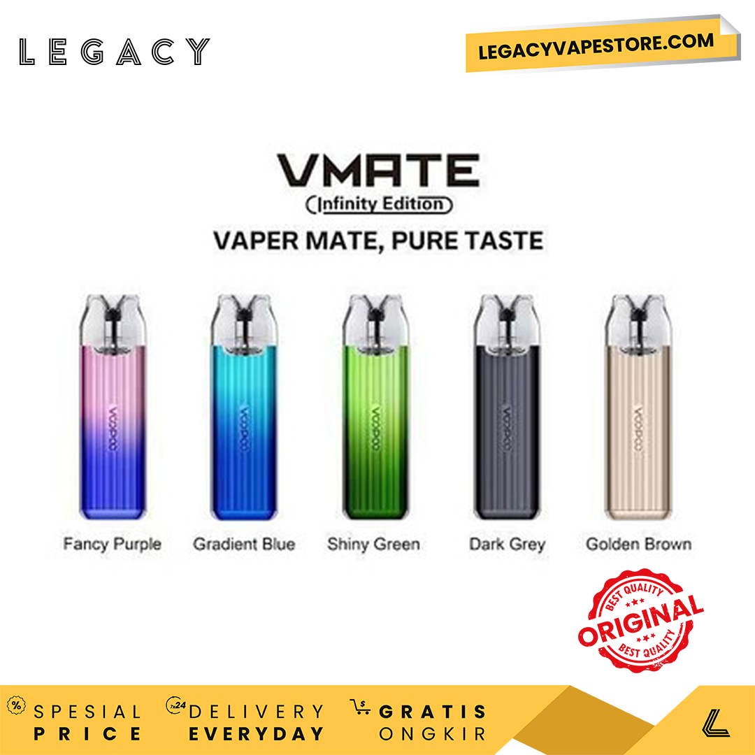 Jual Voopoo Vmate Infinity Edition Pod System Kit 900mah - Fancy Purple ...