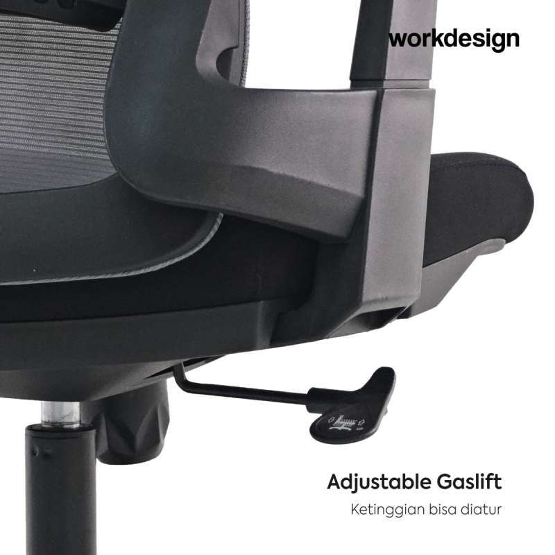 Jual Workdesign - Ahsoka Ec Kursi Kantor / Kursi Kerja Ergonomis Dengan Lumbar Support - Dark ...
