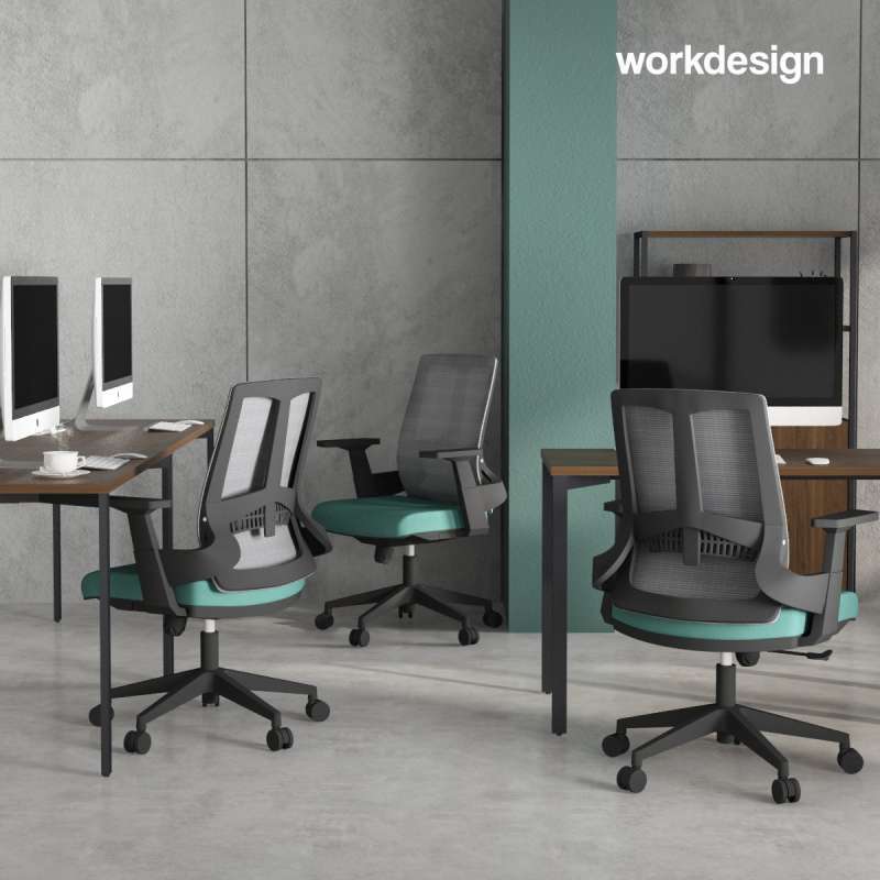 Jual Workdesign - Ahsoka Ec Kursi Kantor / Kursi Kerja Ergonomis Dengan Lumbar Support - Dark ...