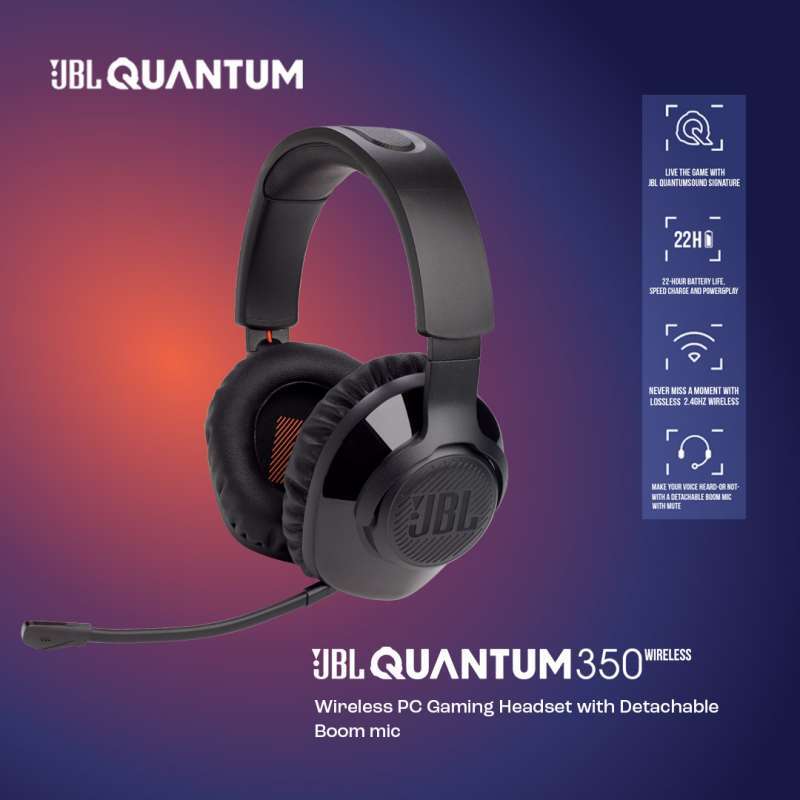 Promo Jbl Quantum 350 Wireless Over Ear Gaming Headset Diskon 20% Di Seller Jbl Official Store ...