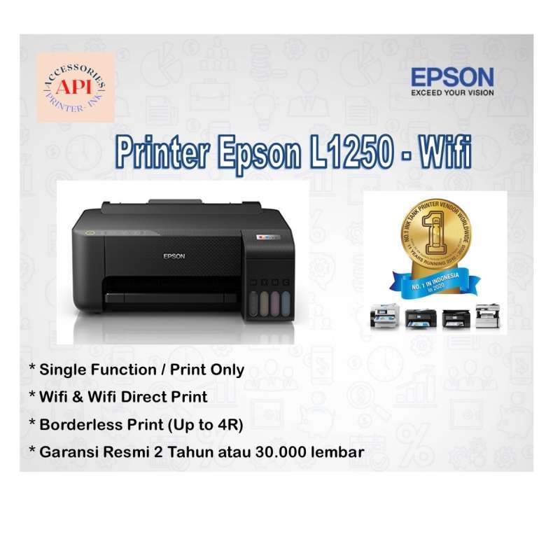 Jual Printer Epson L1250 L 1250 Wifi - New - Epson L1210 Dengan Wifi ...