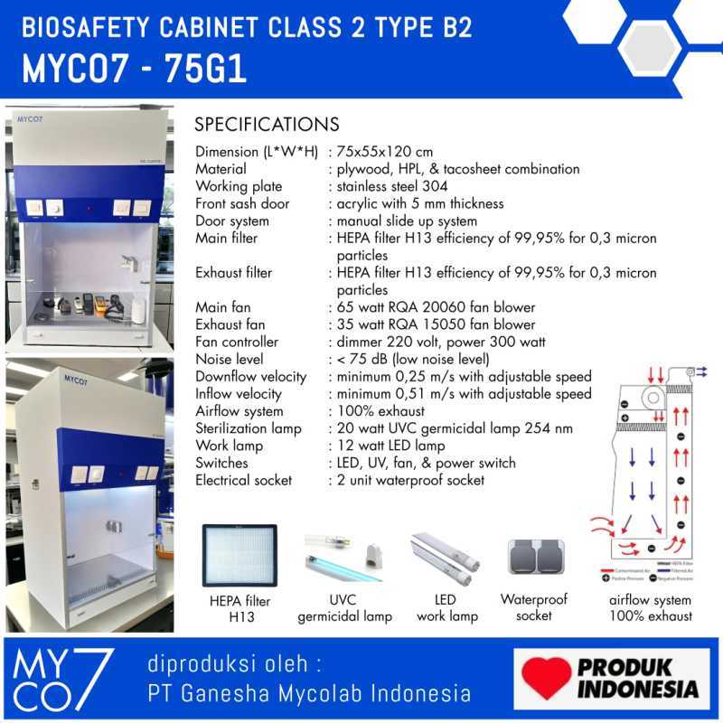 Jual Biosafety Cabinet Bsc Class Ii B2 Myco7 - 75g1 Di Seller Myco7 ...