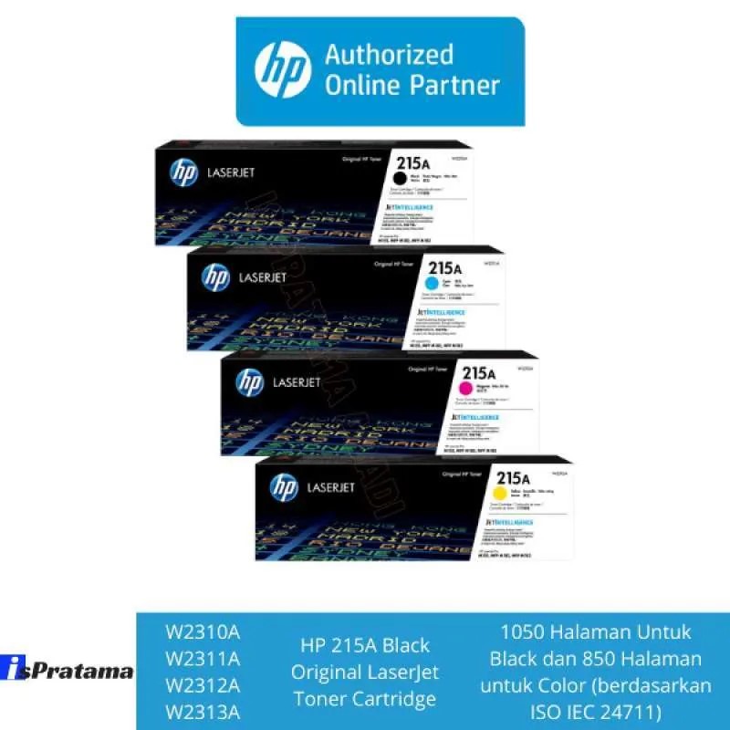 Promo Toner HP 215A Original LaserJet Cartridge W2310A W2311A W2312A ...