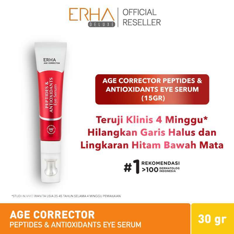 Promo ERHA Age Corrector Eye Serum - Serum Mata Anti Aging + Peptides ...
