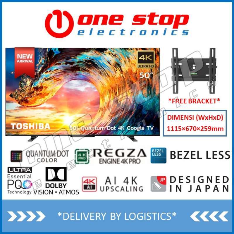 Promo [garansi Resmi] Toshiba 50m550lp 4k Uhd Qled Smart Google Tv 50 Inch 50m550 Diskon 18% Di ...