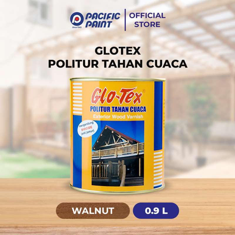 Promo Glotex Politur Tahan Cuaca-cat Khusus (kayu)- Walnut-0.9liter ...