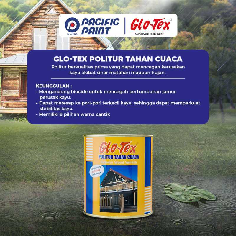 Promo Glotex Politur Tahan Cuaca-cat Khusus (kayu)- Walnut-0.9liter ...