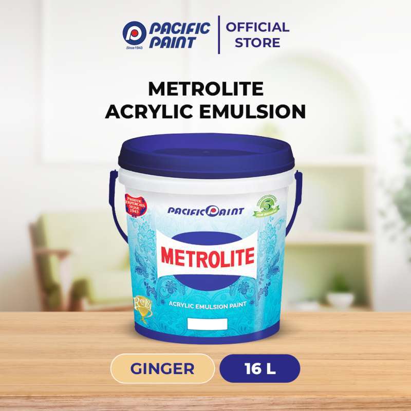 Promo Metrolite Acrylic Emulsion-cat Dinding Interior- Ginger-16liter ...