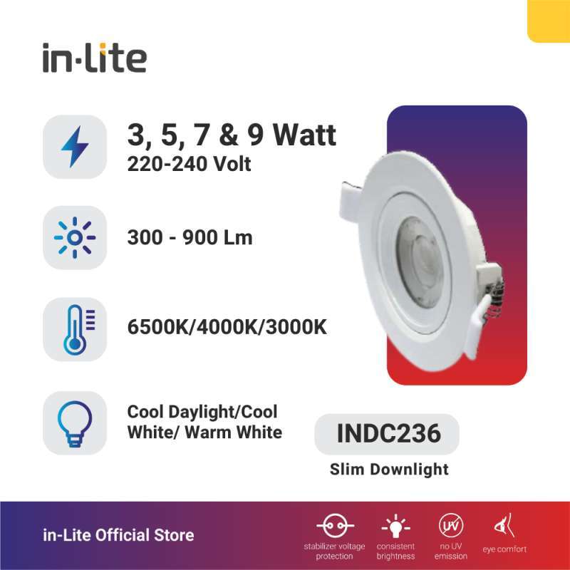 Jual Downlight Slim 7 Watt 💯 Harga Murah & Kualitas Terbaik Januari 2026
