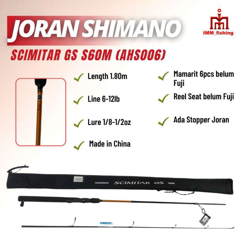 Jual Joran Shimano Scimitar | Tongkat Pancing | Fishing Rod | Spinning - Gs S60m Di Seller Imm ...