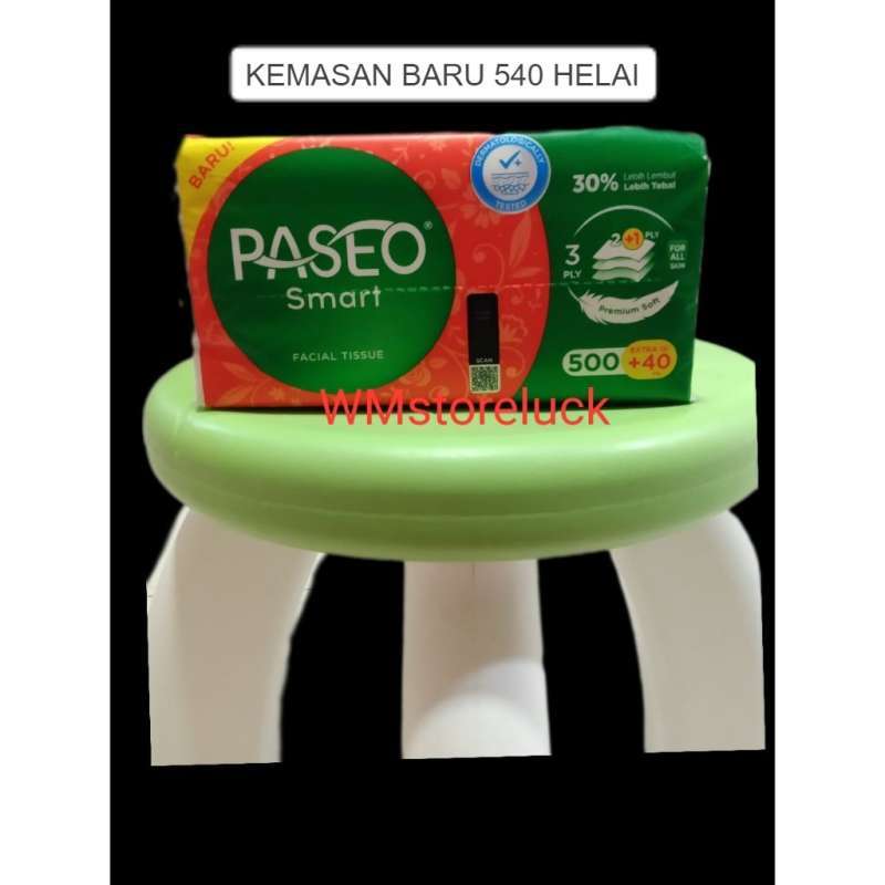 Promo Paseo Smart Softpack 250 Sheet/paseo Smart 540 Helai 3ply Diskon ...