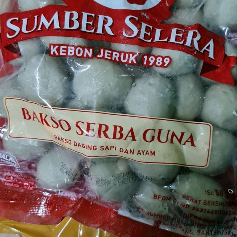 Jual Bakso Baso Sapi Sumber Selera Sb Kebon Jeruk Serba Guna Isi 50 Di ...