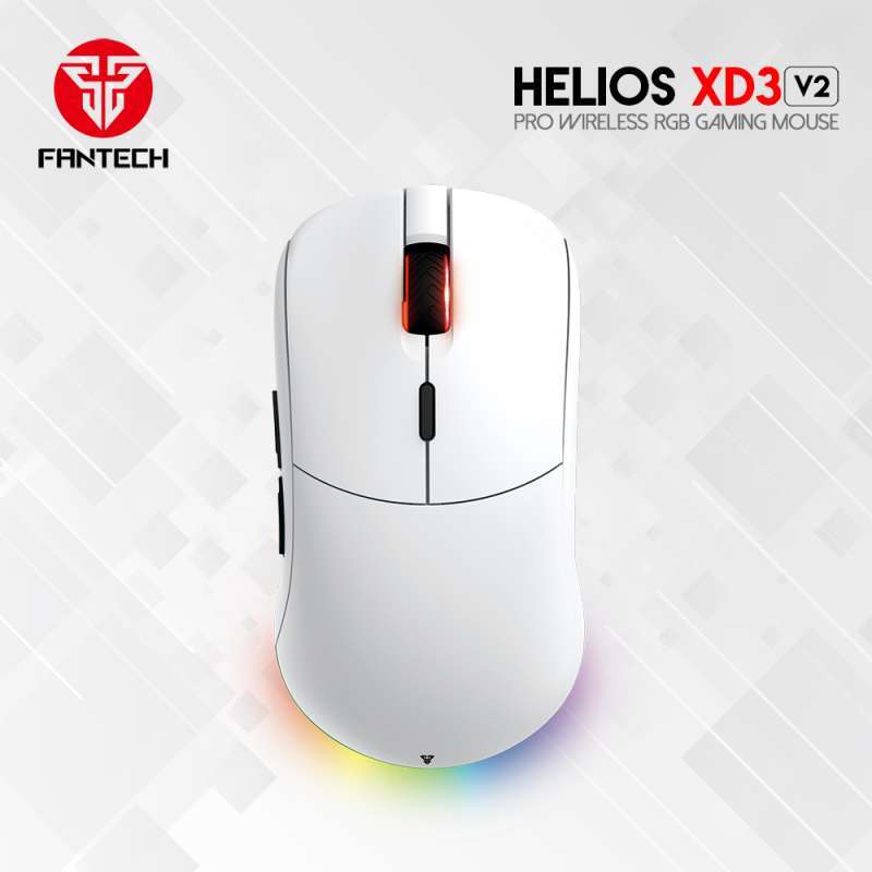 Promo Mouse Gaming Wireless Fantech XD3 V2 Helios Dual Mode RGB Pixart ...