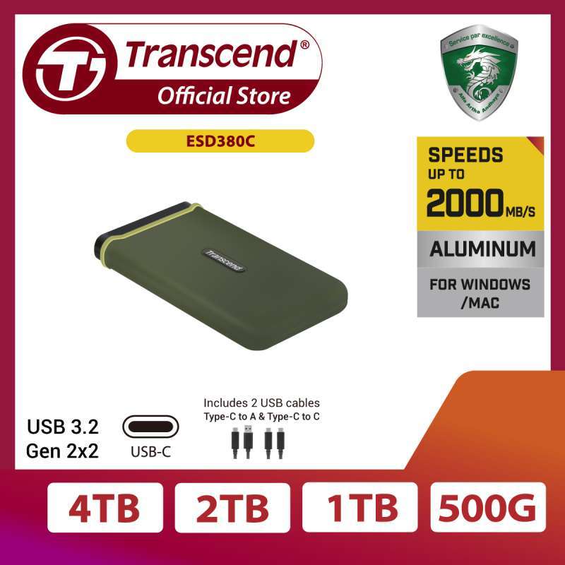 Promo Transcend External Ssd Esd380c Diskon 2% Di Seller Transcend ...