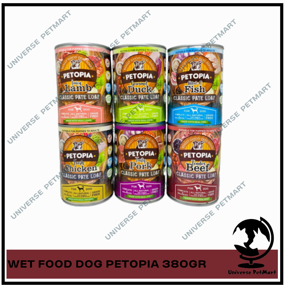Jual Makanan Basah Kaleng Petopia 380gr Dog Fod wet All Varian - Pork ...