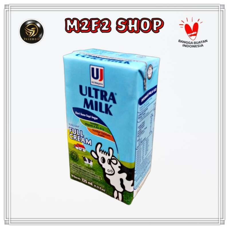 Promo Susu Ultra Mini Milk Rasa Full Cream Kotak Uht | Plain - 125 Ml ...