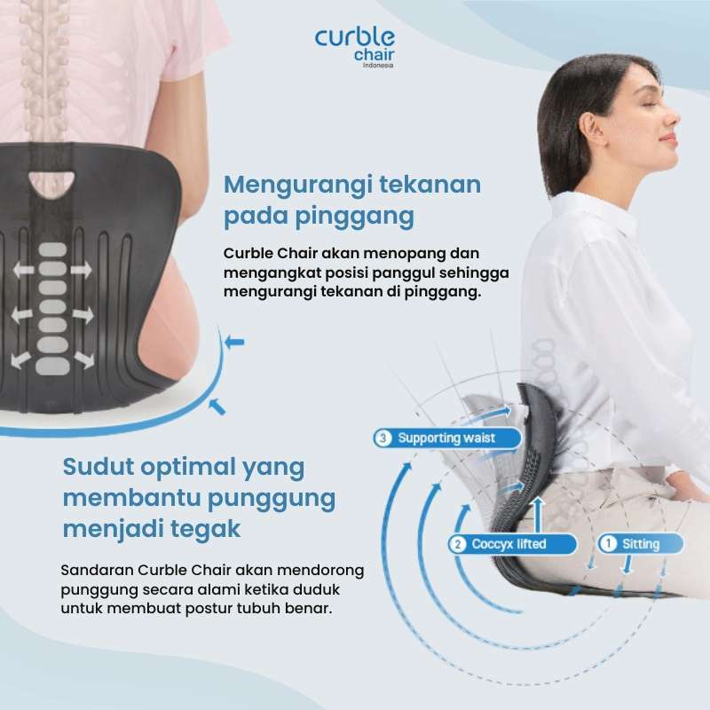 Promo Curble Posture Chair Comfy - Black Diskon 23% Di Seller Curble ...