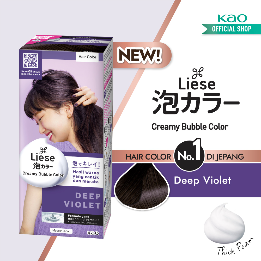 Promo Liese Creamy Bubble Color Foam Pewarna Rambut Permanent - Deep ...
