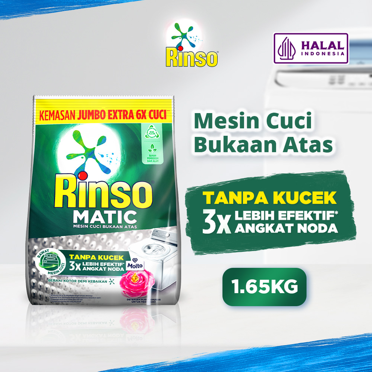 Jual Rinso Matic Molto Deterjen Bubuk Terbaru - Harga Promo Februari ...