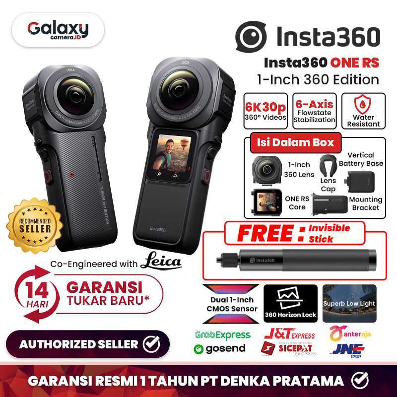 Jual Insta360 ONE RS 1-Inch 360 Edition Insta 360 1 Inch 360 Garansi ...
