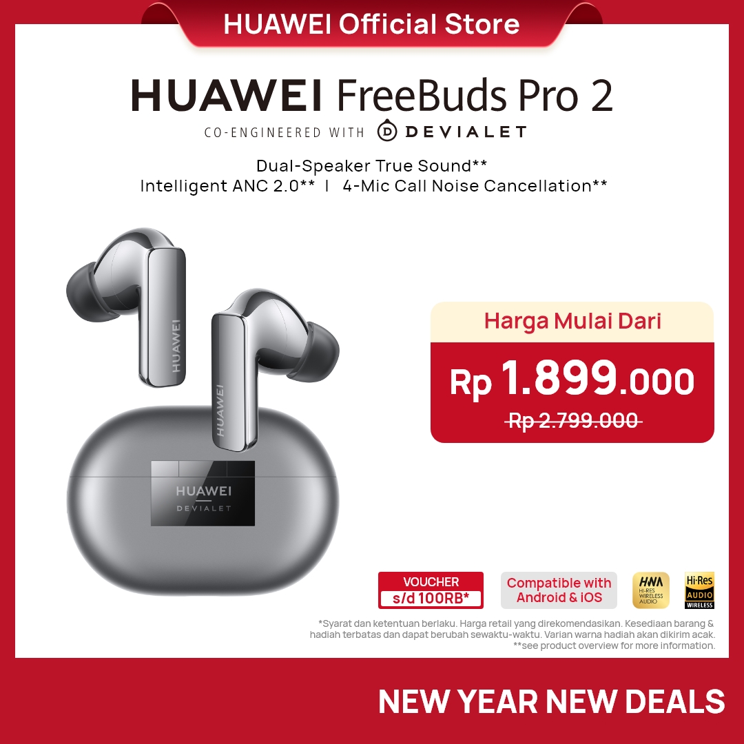 Jual Huawei Freebuds Pro 2 Wireless Earphone Tws | Devialet | Dual ...