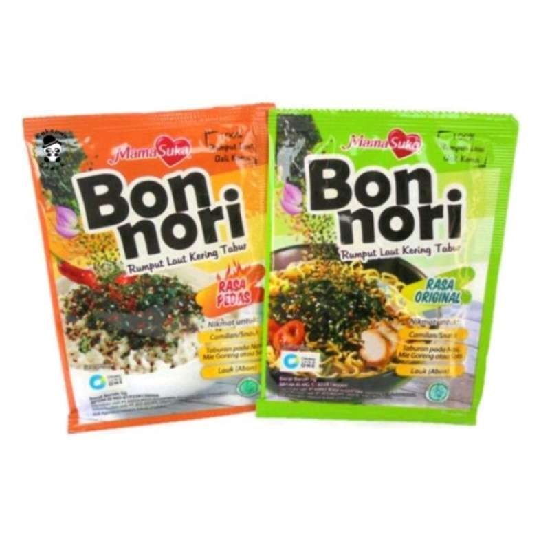 Jual Bon Nori Mama Suka Rumput Laut Tabur kemasan Sachet 5g Baca ...
