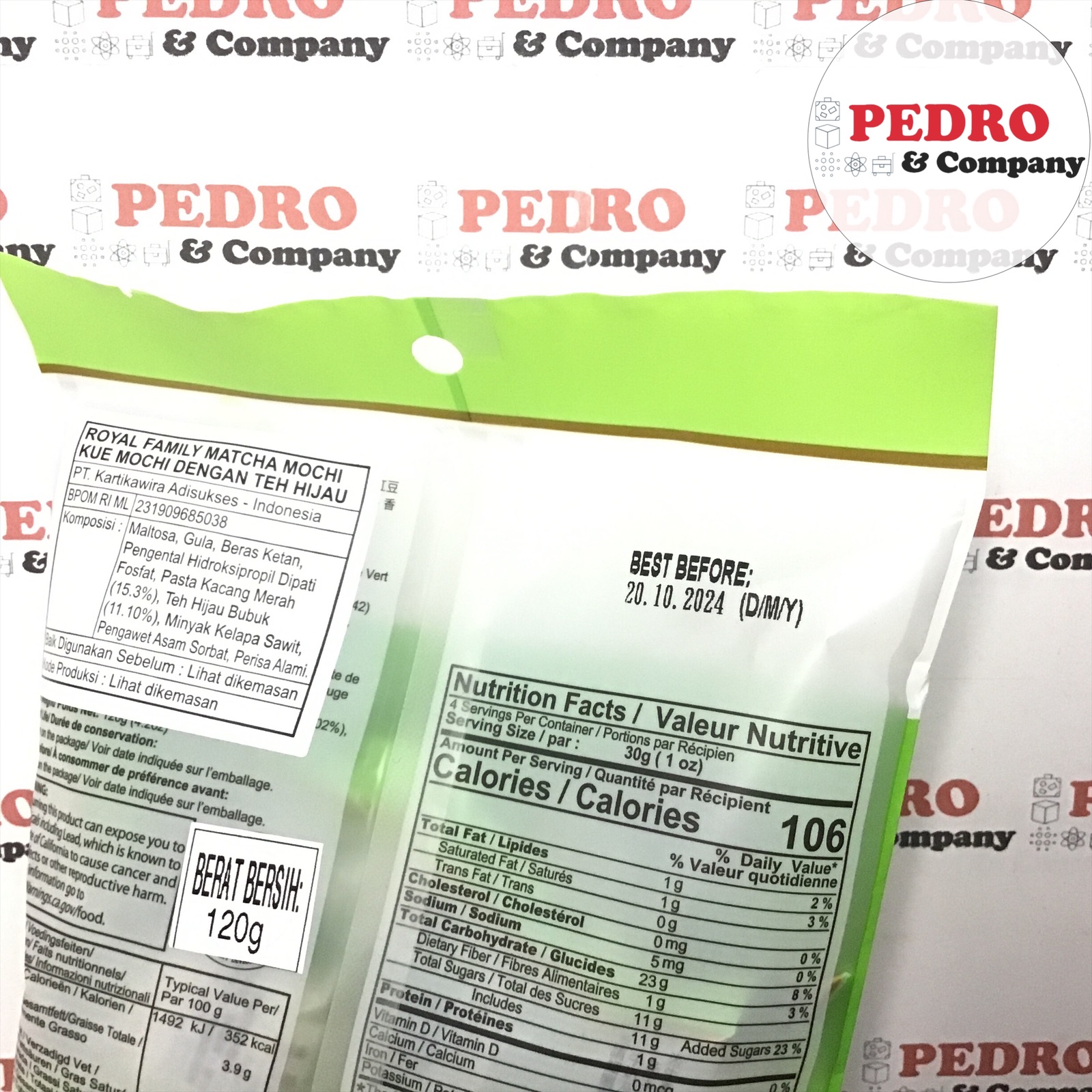 Jual Royal Family Matcha Mochi 120 Gram - Moci Rasa Teh Hijau Di Seller ...