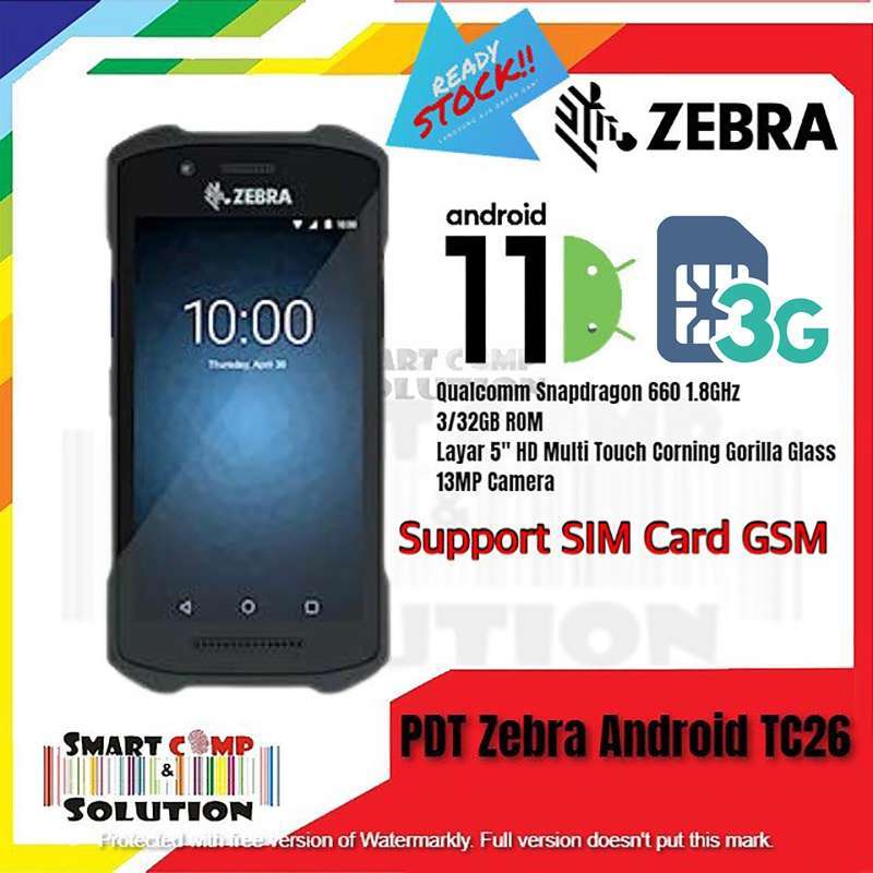 Promo Barcode Scanner Android Zebra Pdt Tc26 / Tc-26 / Tc 26 Mobile ...