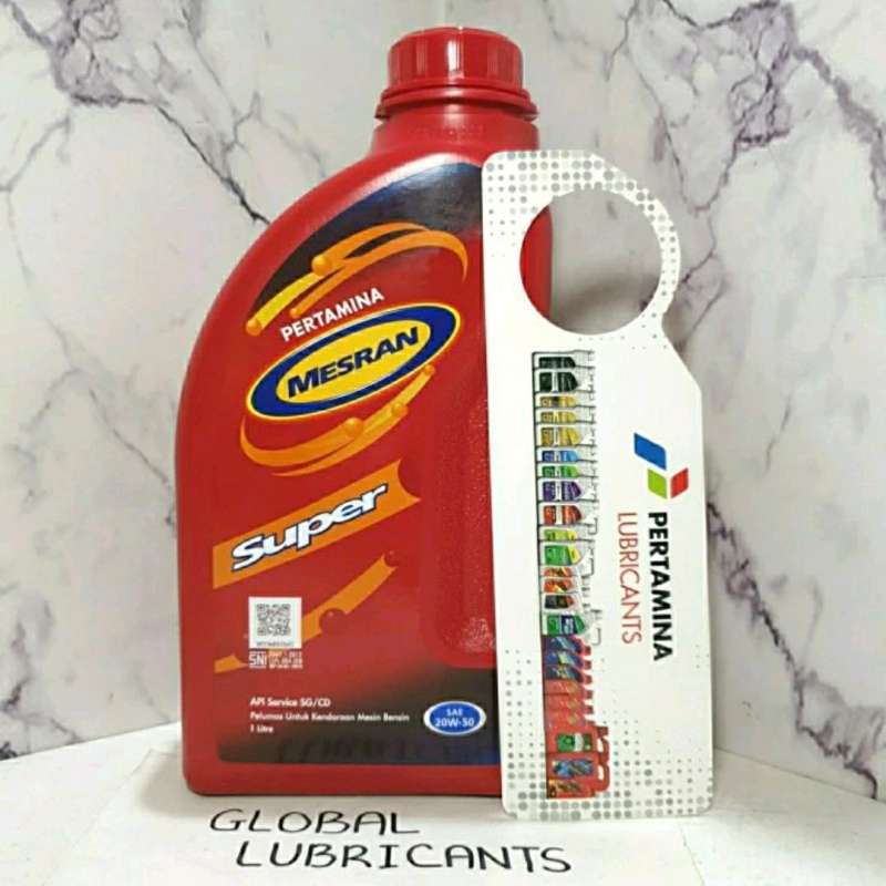 Jual NEW! Pertamina Mesran Super 20W-50 1 Liter (Oli Mesin Bensin) di ...