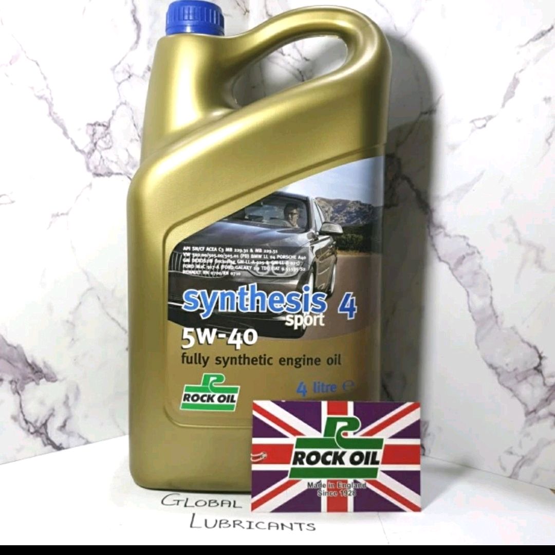Promo Rock Oil Synthesis 4Sport 5W-40 4 Liter UK (Oli Mesin Fully ...