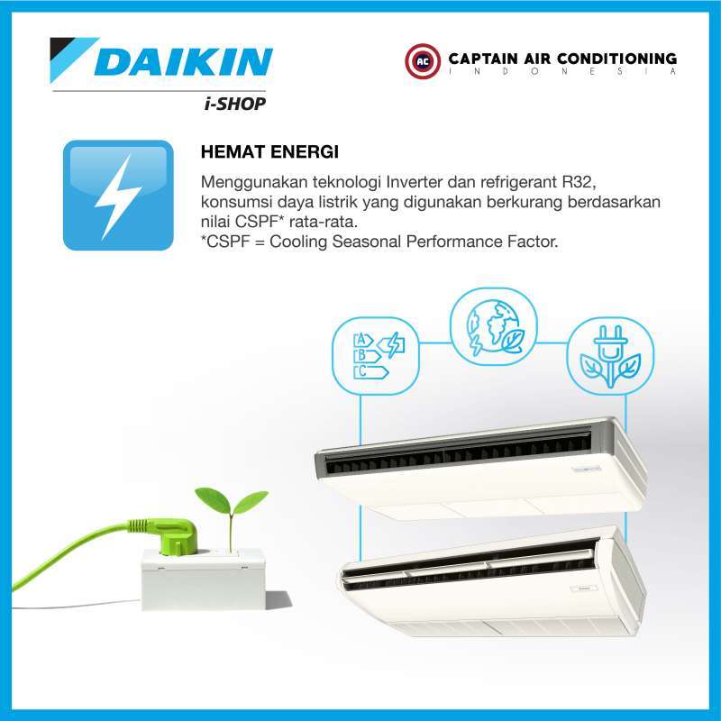 Jual Daikin Ac Ceiling Suspended Skyair Inverter Fhfc-100 4 Pk (1 Phase ...
