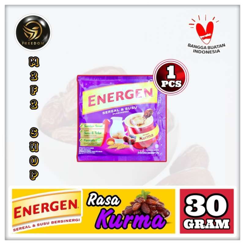 Promo Energen Sereal dan Susu Berenergi Rasa Kurma Sachet - 30 gr ...