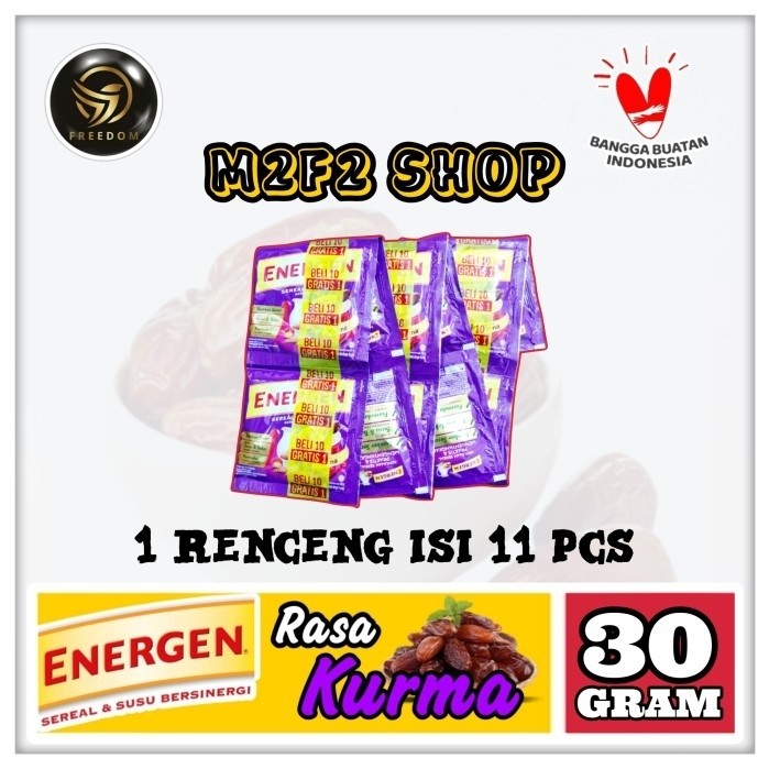 Promo Energen Sereal dan Susu Berenergi Rasa Kurma Sachet - 30 gr ...