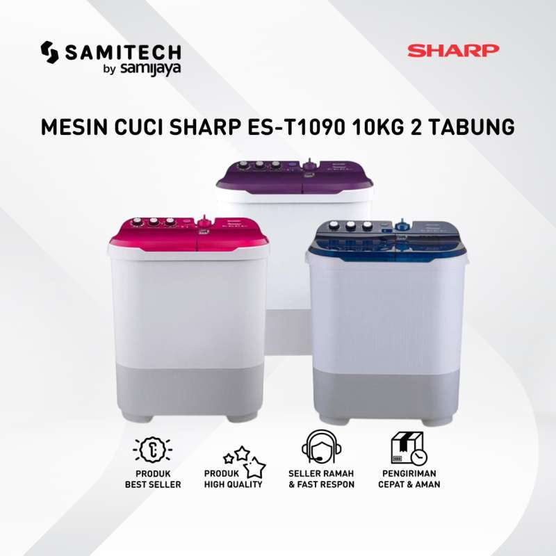 Promo Sharp Es-t1090-bk / Es-t1090-vk / Es-t1090-pk Mesin Cuci [2 ...