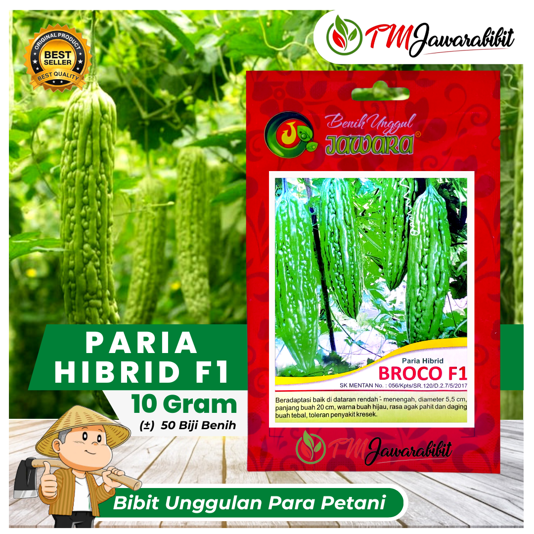Promo ISI 10 GRAM BIBIT PARIA BROCO F1 || PRODUK ASLI JAWARA Diskon 25% ...