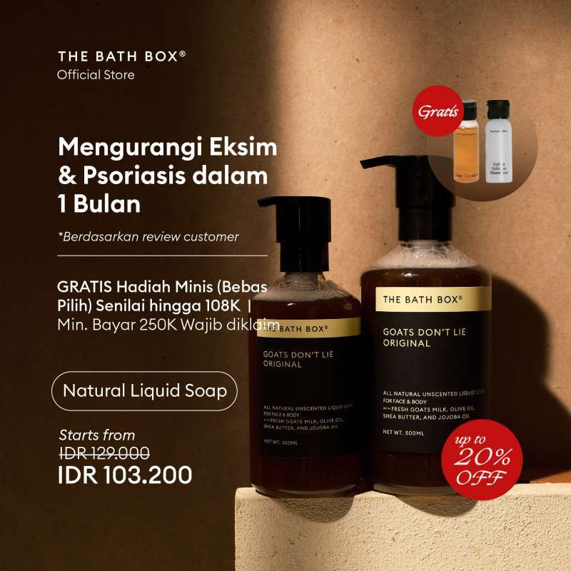 Promo The Bath Box - Goats Don't Lie Original (for Eczema, Psoriasis ...