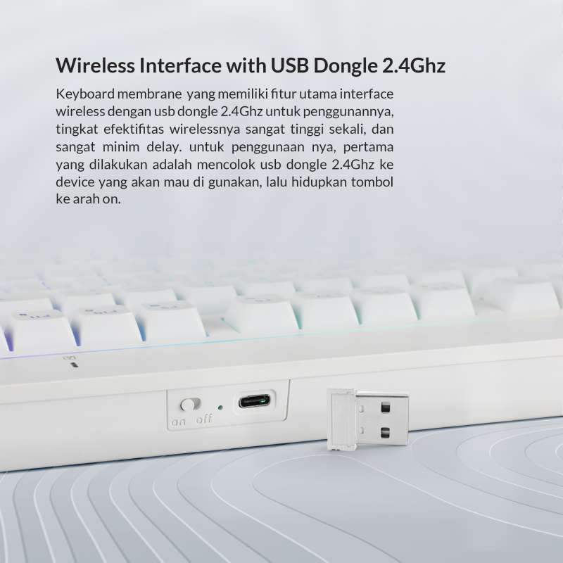 Promo Keyboard Gaming Digital Alliance Rgb Tkl Wireless 2.4ghz Semi ...