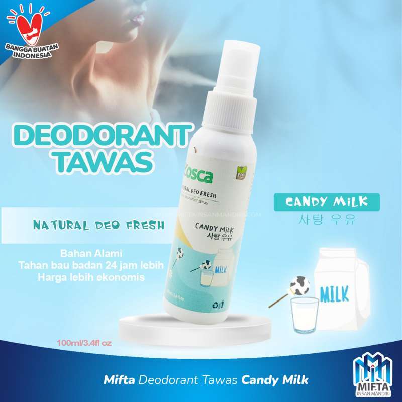 Jual DEODORANT TAWAS / NATURAL DEO FRESH 100ML TOSCA / DEODORAN SPRAY ...