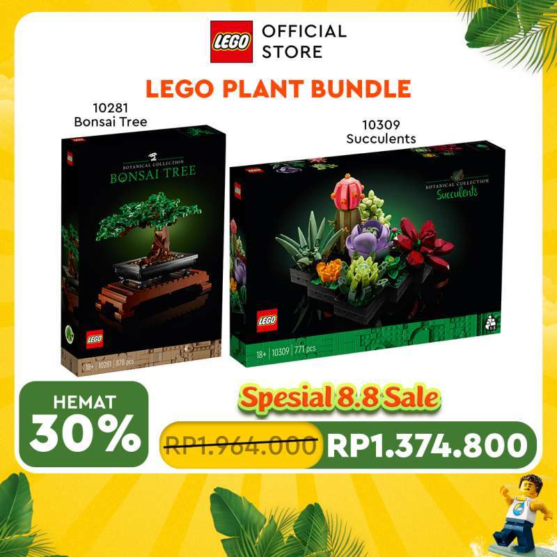 Jual LEGO PLANT BUNDLE - LEGO Icons 10309 Succulents Plant + LEGO ...