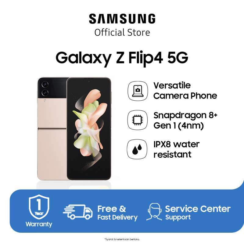 Jual Samsung Galaxy Z Flip4 5g Smartphone [8gb/512gb] - Pink Gold Di Seller Samsung Official ...