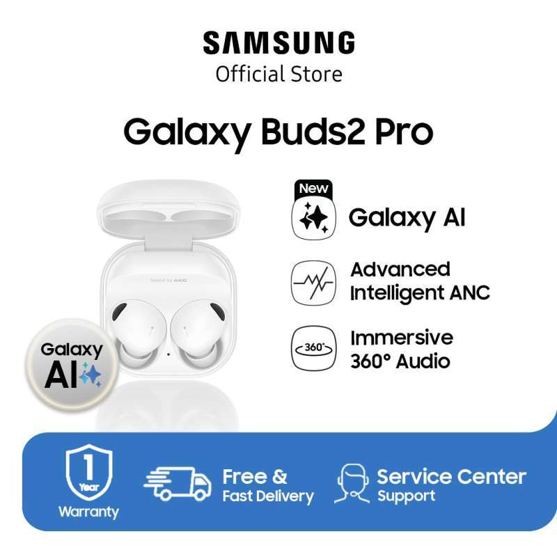 Promo Samsung Galaxy Buds2 Pro True Wireless Earbuds - White Diskon 29% ...