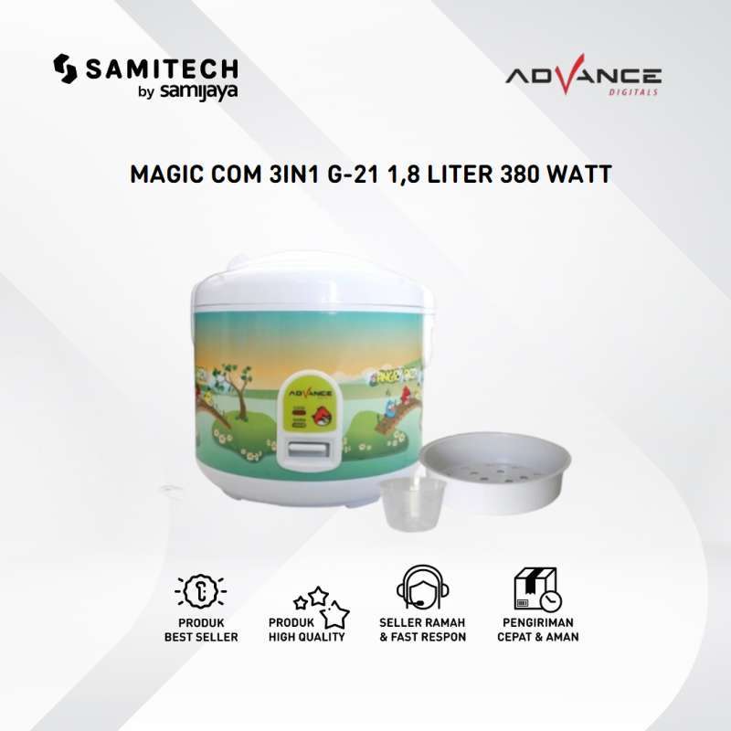 Promo ADVANCE G-21 ANGRY BIRD Rice Cooker 1.8Liter Garansi Resmi Diskon ...