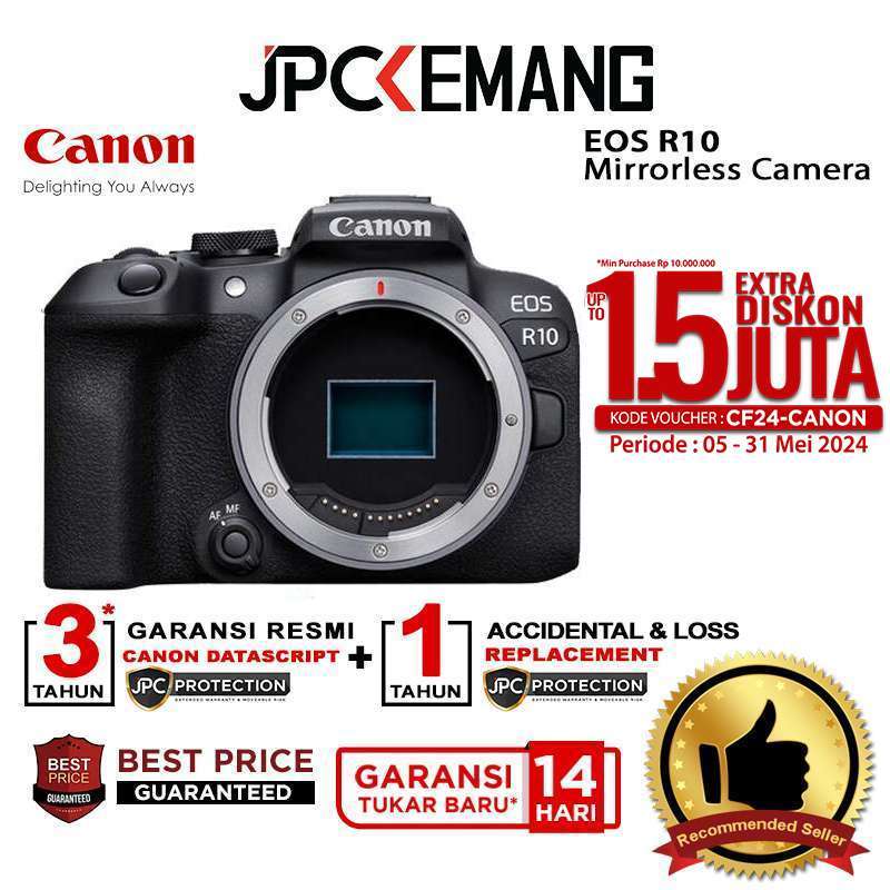 Promo Jpc Kemang Canon Eos R10 Body Only Mirrorless Camera Eos R 10 Garansi Resmi Diskon 6% Di ...