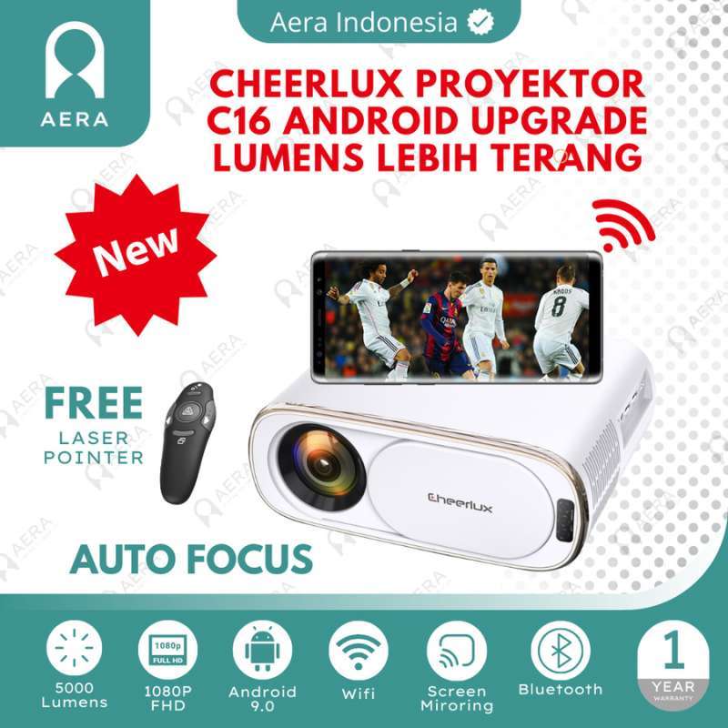 Promo PROJECTOR CHEERLUX C16 ANDROID 4000 LUMENS| CHEERLUX C16 ANDROID ...